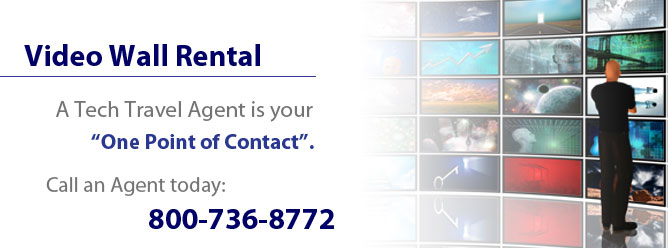 Video Wall Rentals from Rentacomputer.com Worldwide